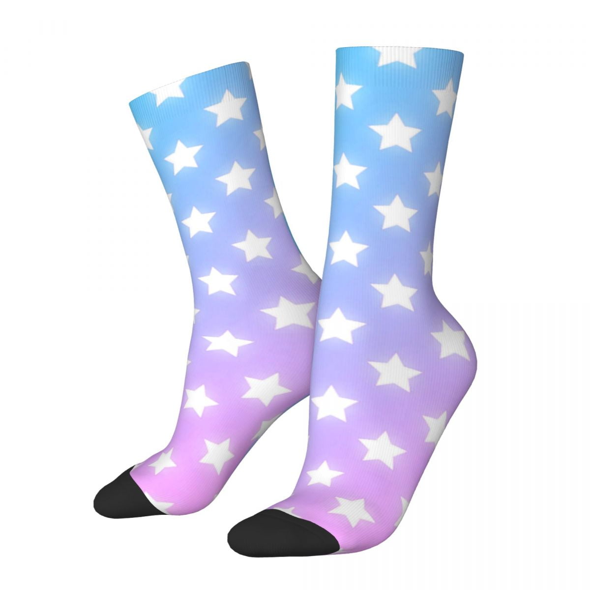 Red White Blue Stars Socks Patriotic USA Flag Vintage Stockings Autumn ...