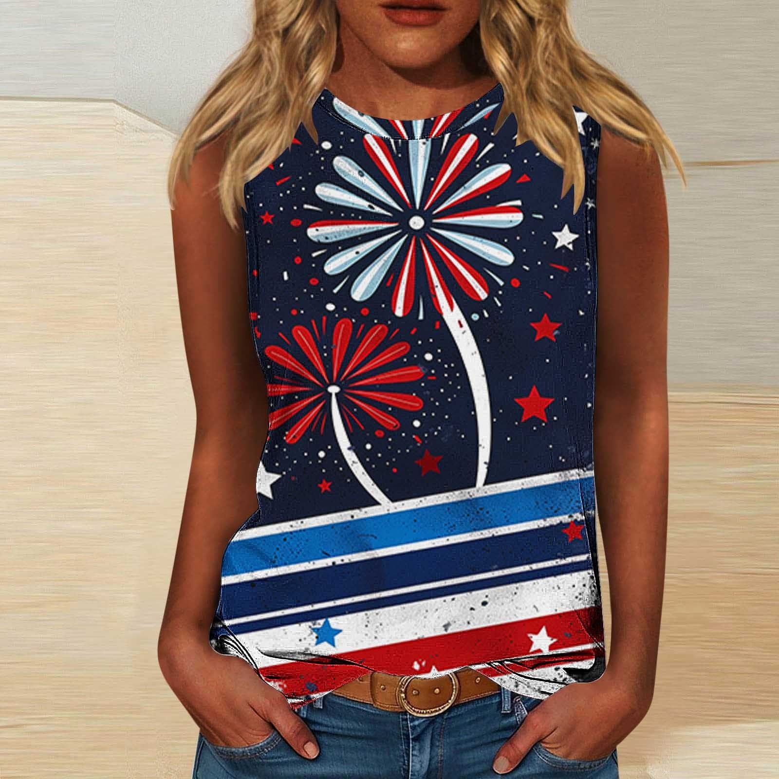 Red White and Blue Tanks Red White and Blue Tank Top for Women Red ...