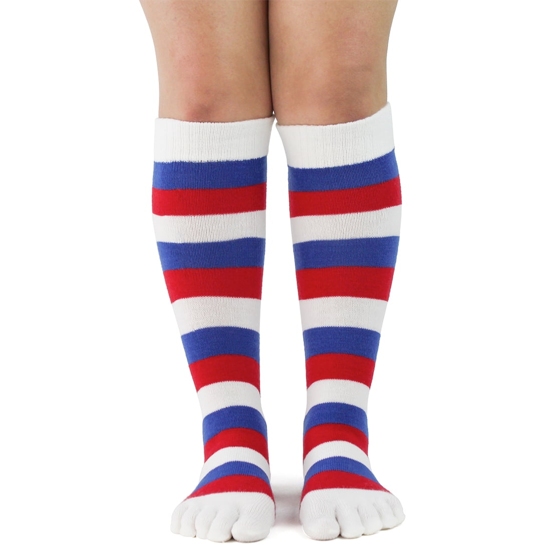 Red, White & Blue Toe Socks - Walmart.com