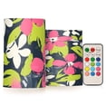 Red White Green Flower Flickering Flameless Candles Battery Operated ...