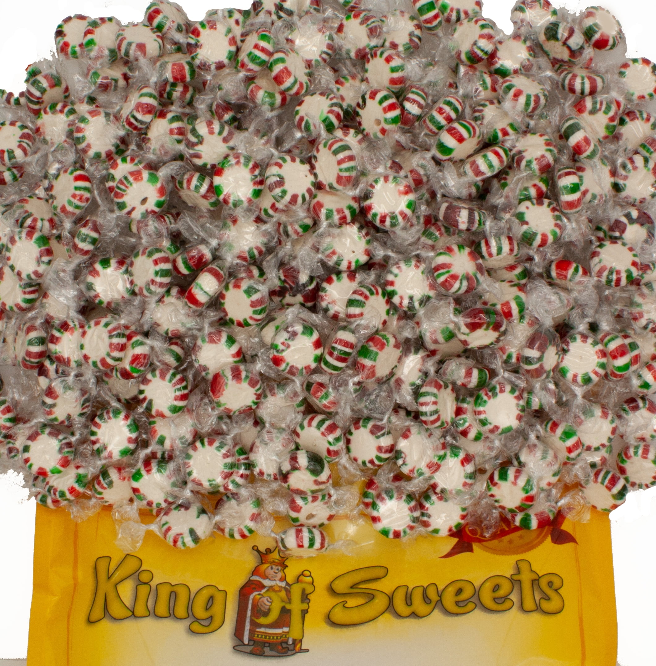 Red White Green Starlight Peppermint 5 Pounds Individually Wrapped ...