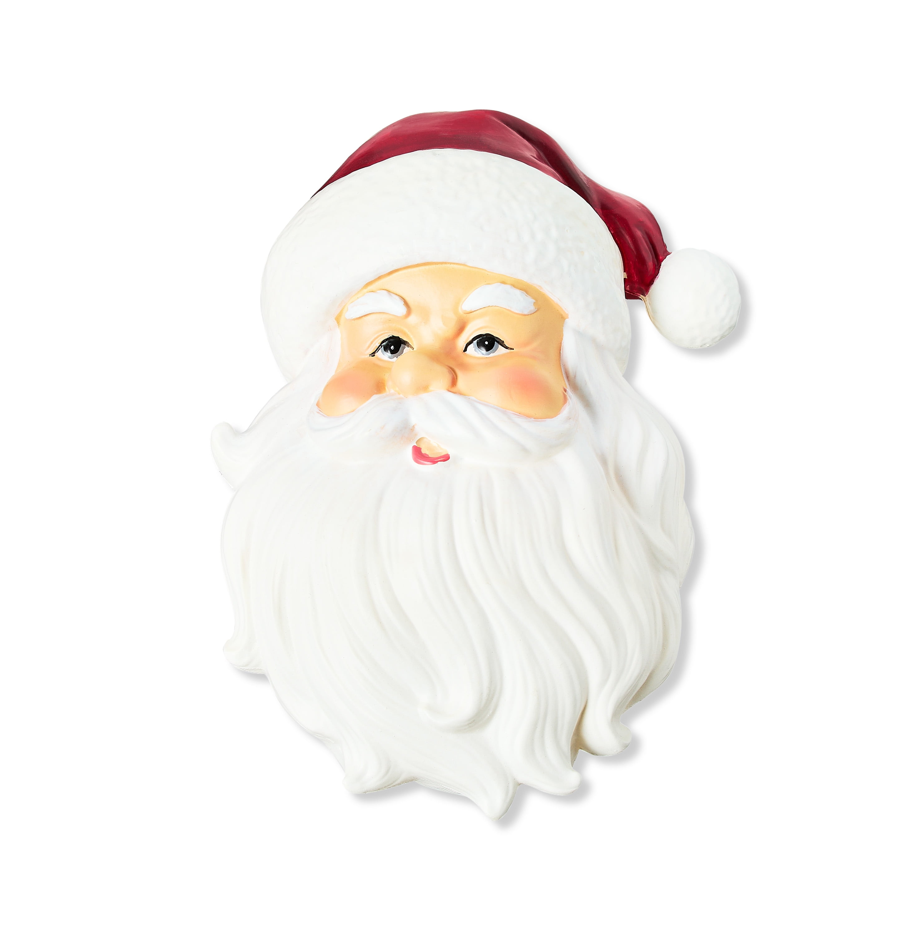 Red & White Mini LED Light-Up Santa Claus Christmas Tree Topper, 6 in ...