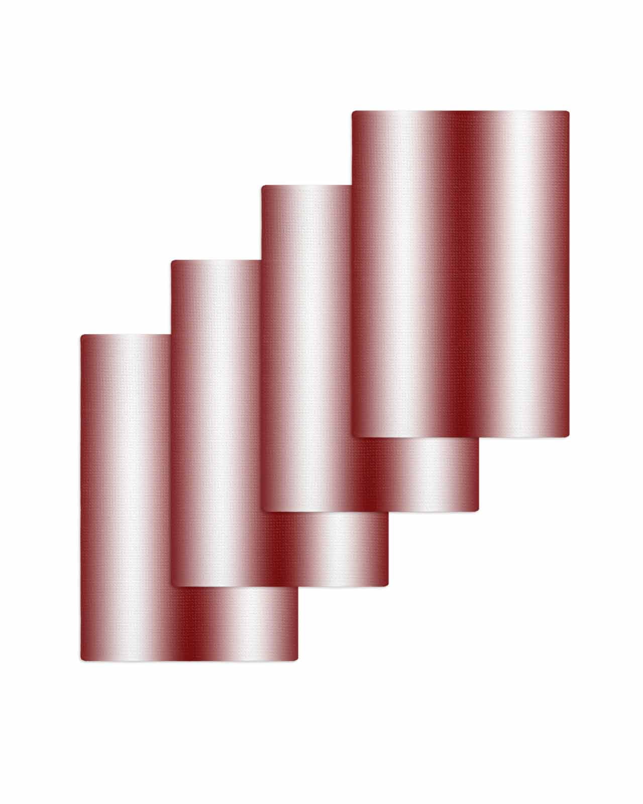 Red White Ombre Kitchen Dish Towels for Drying Dishes Set of 4, Farmhouse Chic Minimalist ...