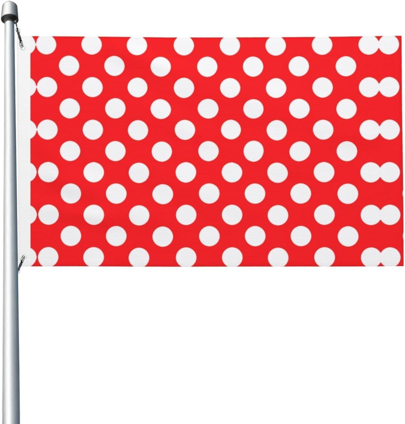 Red White Polka Dot Garden 3x5Ft Flag Outdoor Indoor Party Home House ...