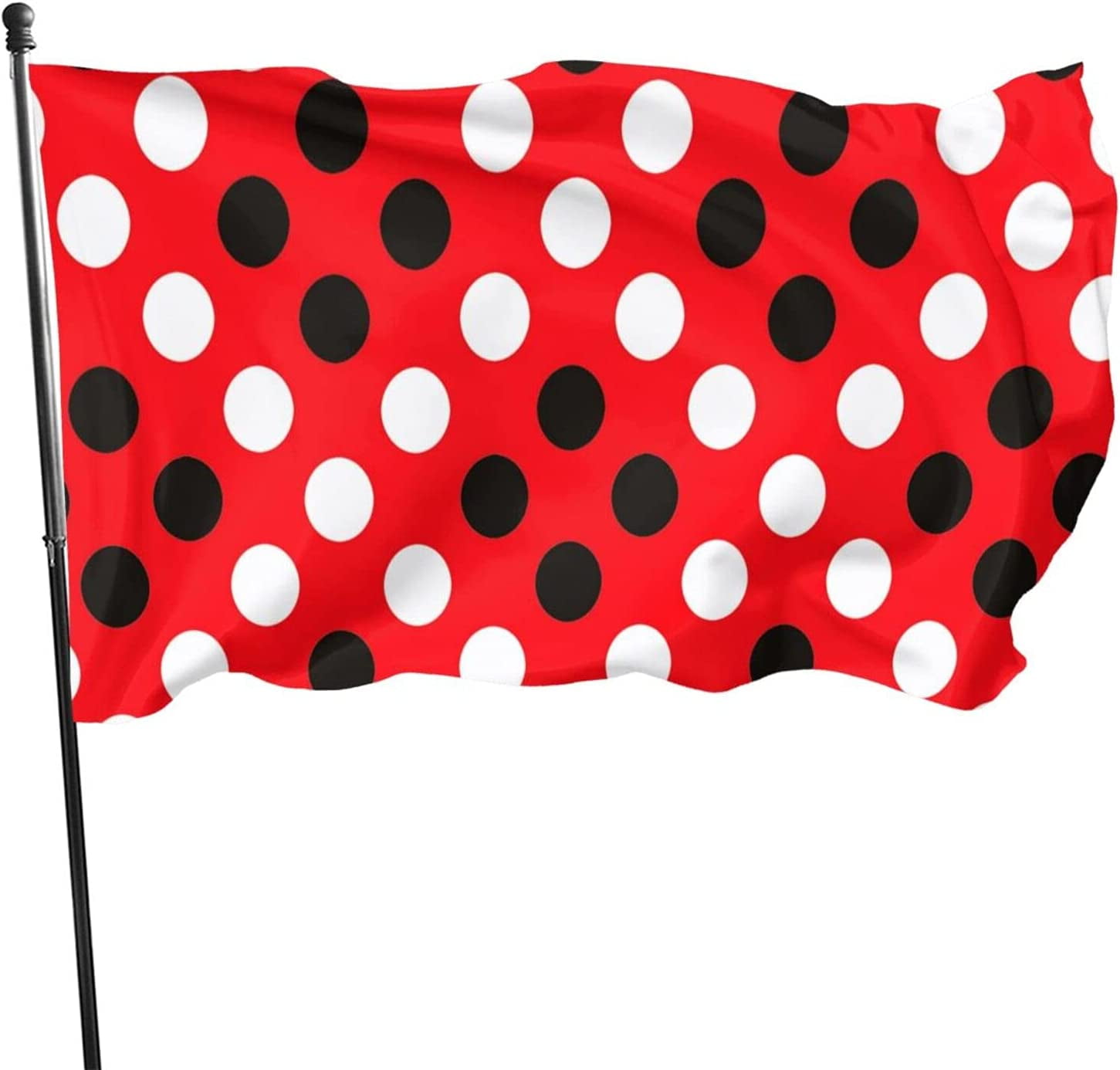 Red White Polka Dot Garden Flag Outdoor Indoor Party Home House Sign ...