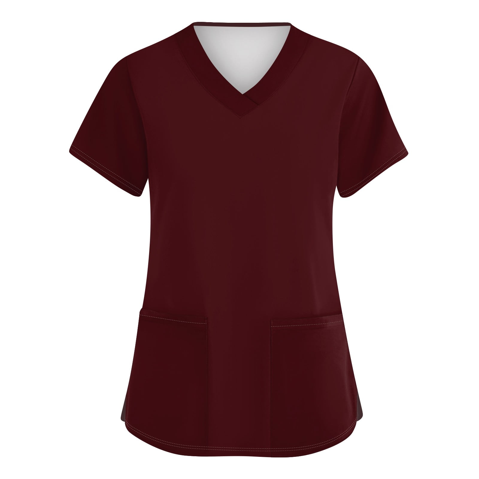 Red White And Royal Blue, Women'S Scrubs Plus Size V Neck Short Sleeve ...
