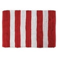 DII Red/White Stripe Handmade Rag Rug 4x6 - Perfect for Kitchen ...