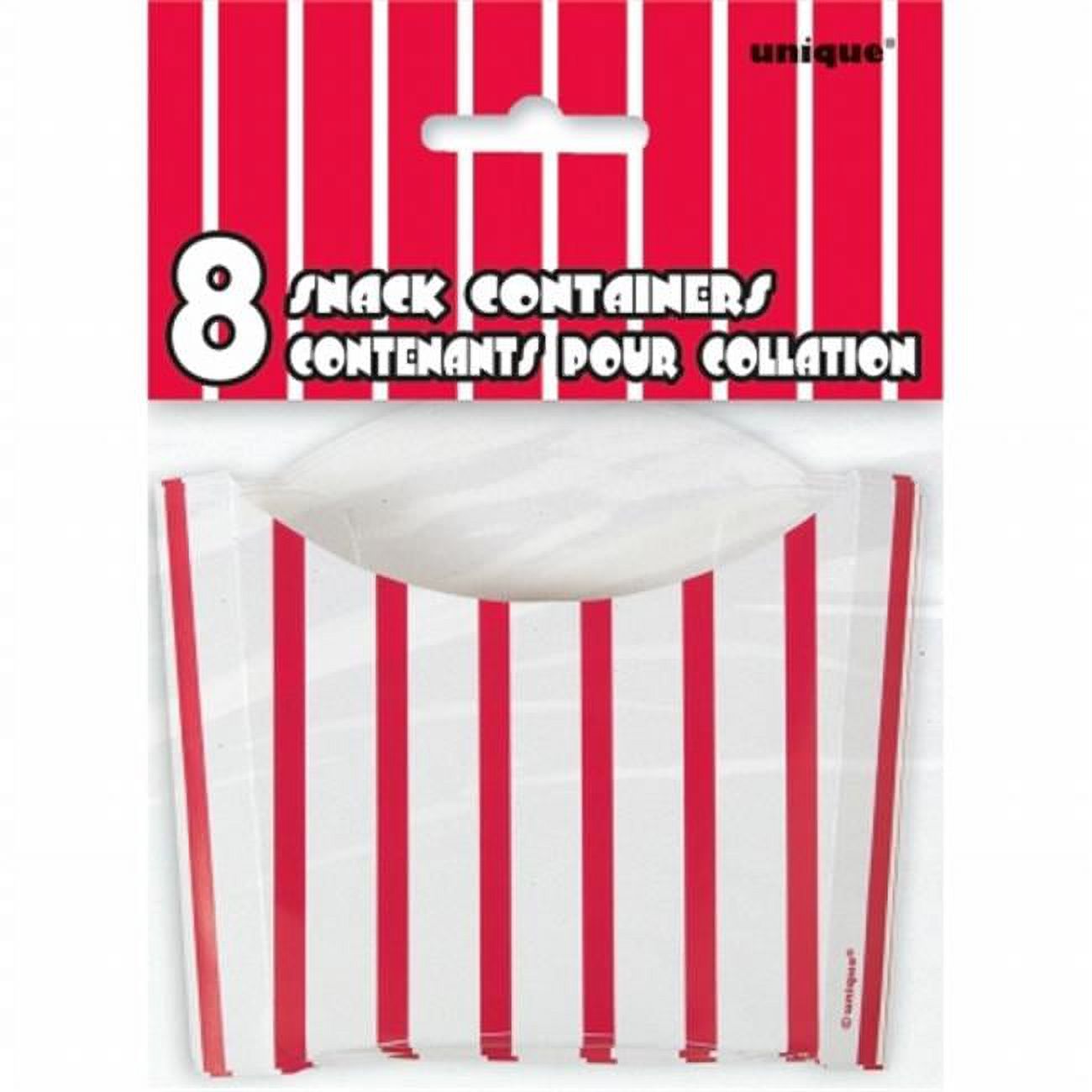 Red & White Striped Paper Snack Containers, 8ct - Walmart.com