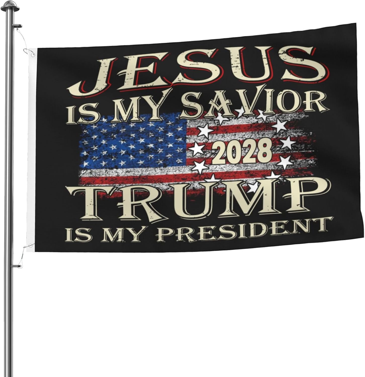 Red White T 2028 Flag 5x8ft Outdoor Double Sided Patriotic America ...