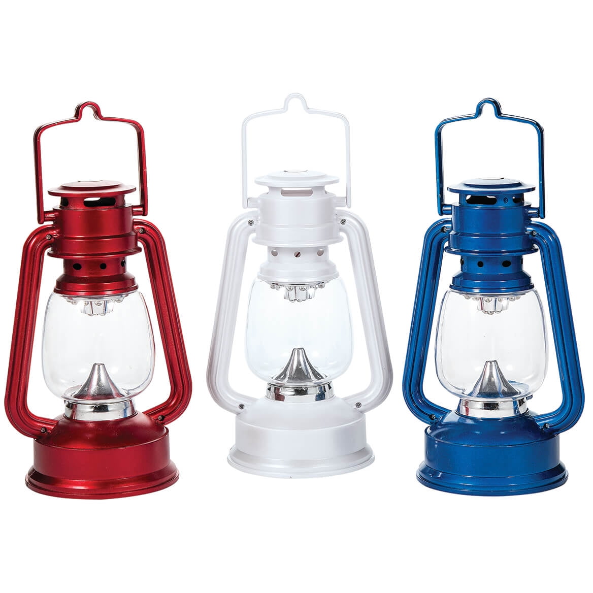 Red, White and Blue LED Lanterns Set of 3 - Walmart.com