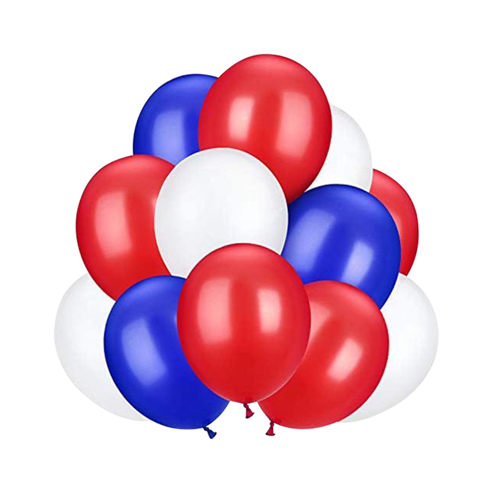 Red, White, and Blue Party Balloons 100 Pack, 12 Inch Latex Balloons ...