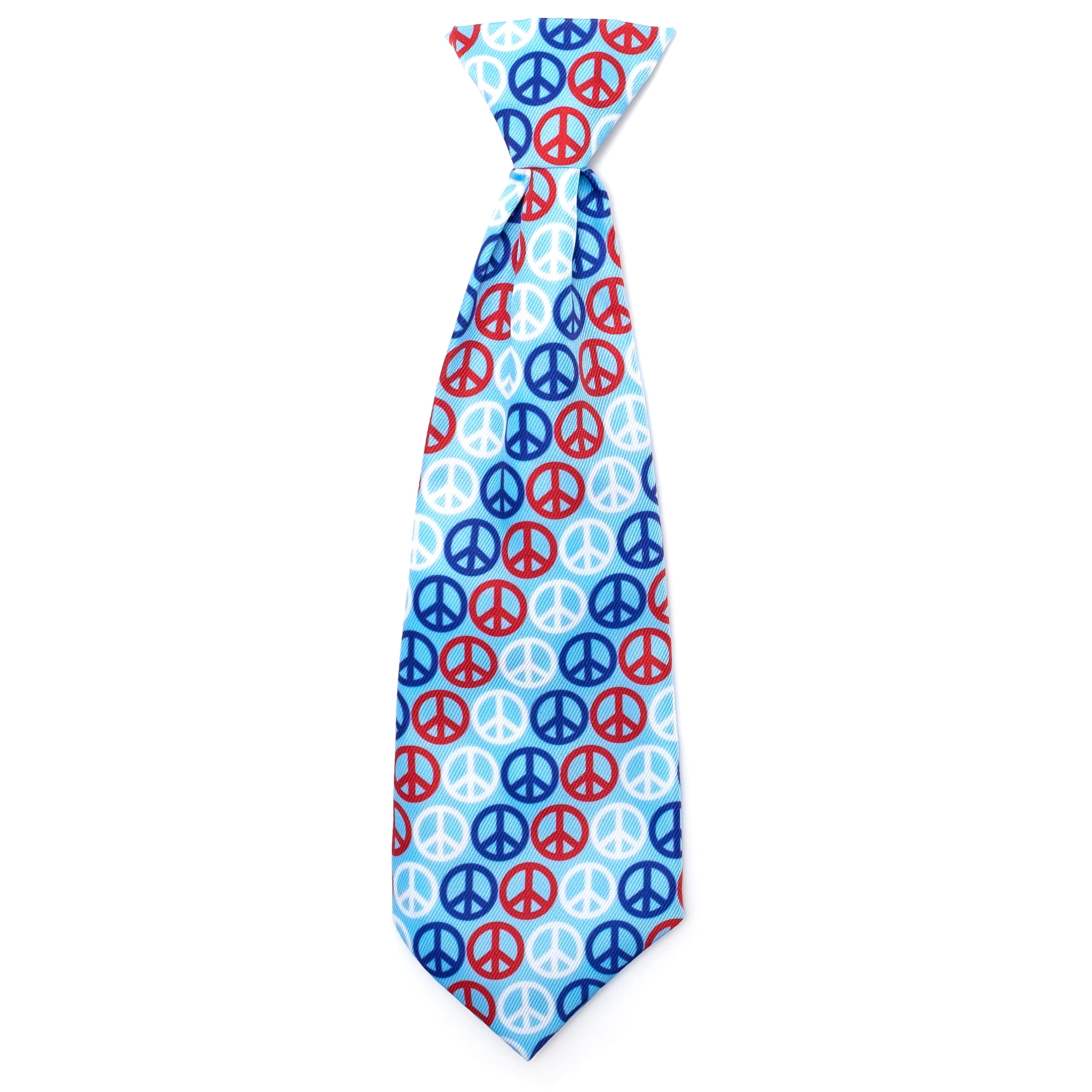 Red, White, and Blue Peace Neck Tie - Walmart.com
