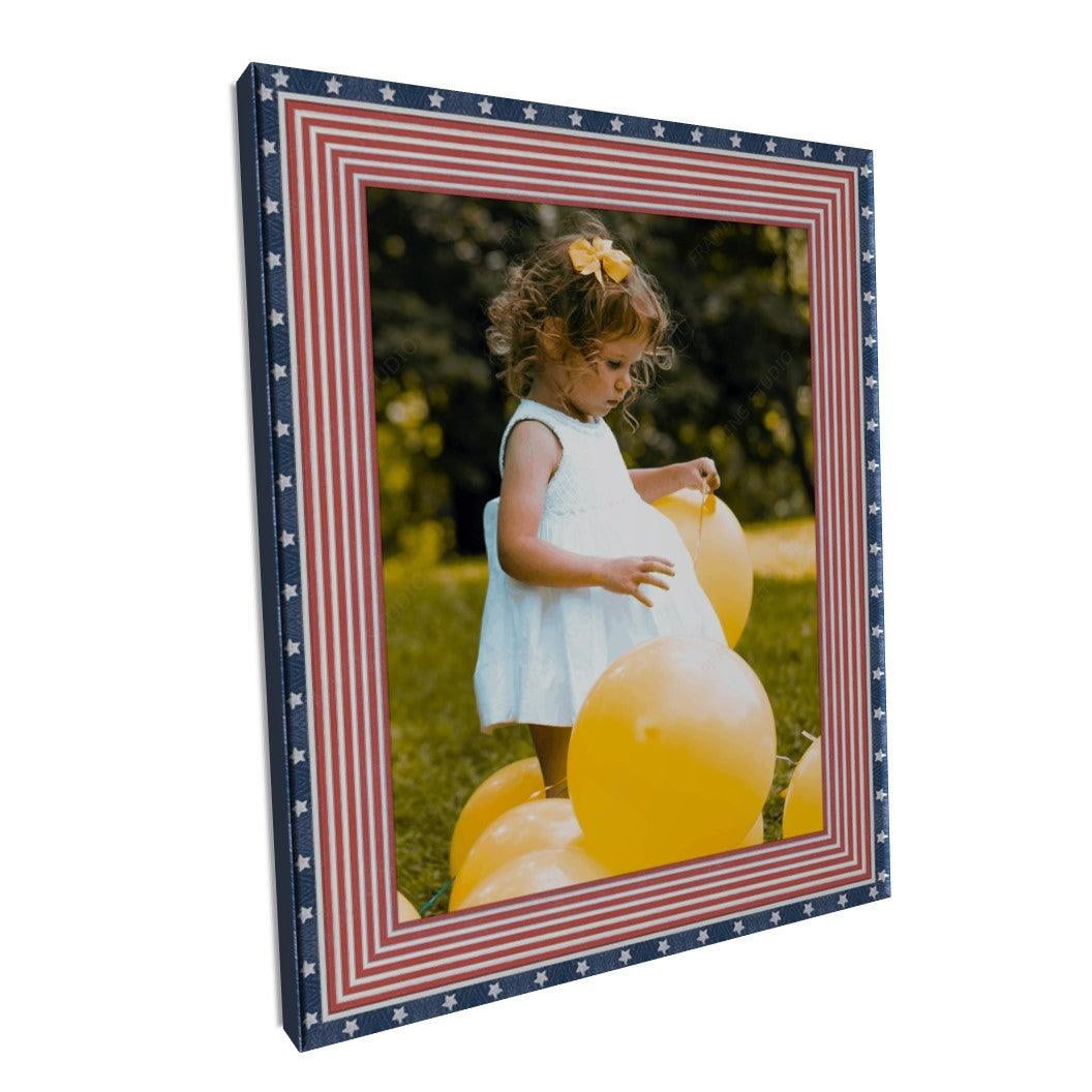 Red White and Blue Picture Frame Wall Hanging USA Framing - Walmart.com