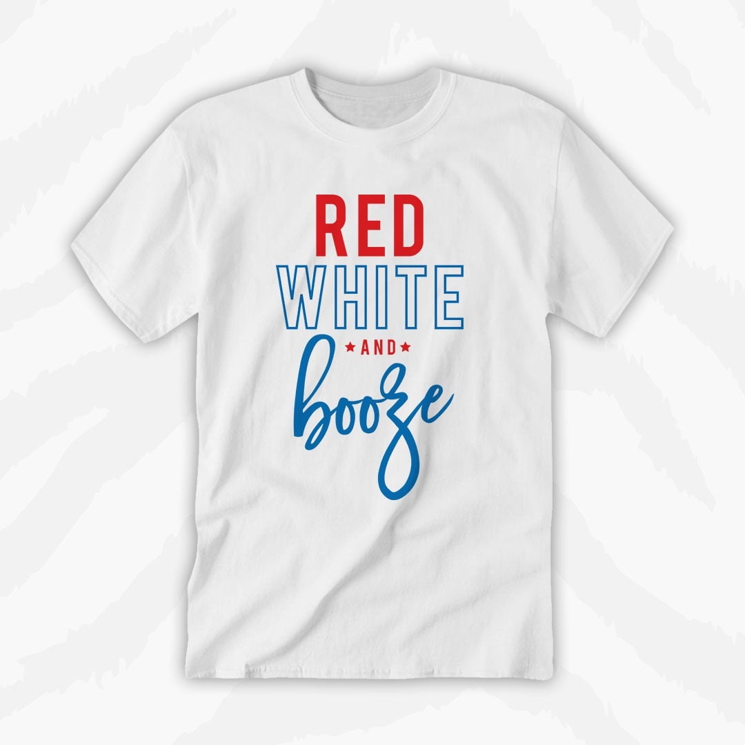 Red White and Booze shirts - Walmart.com