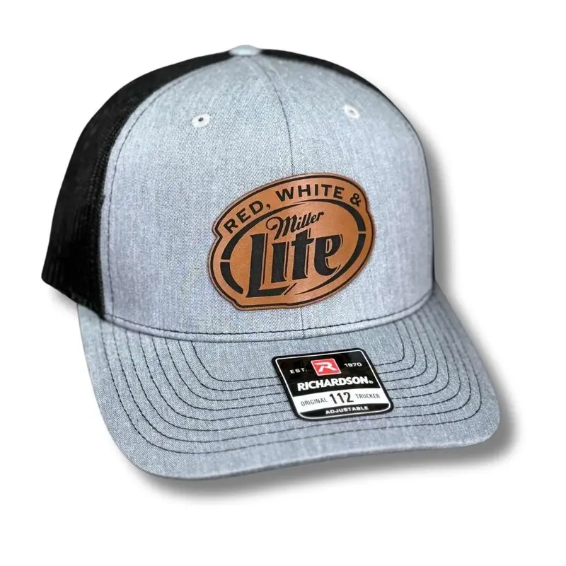Red, White and Miller Lite Patch Hat - Walmart.com