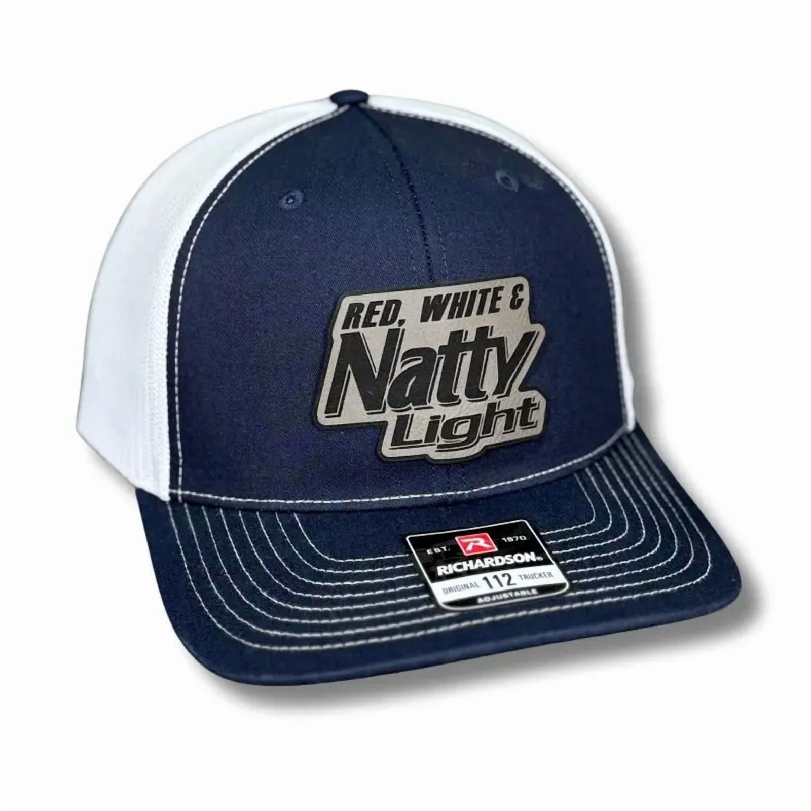 Red, White and Natty Light Patch Hat - Walmart.com