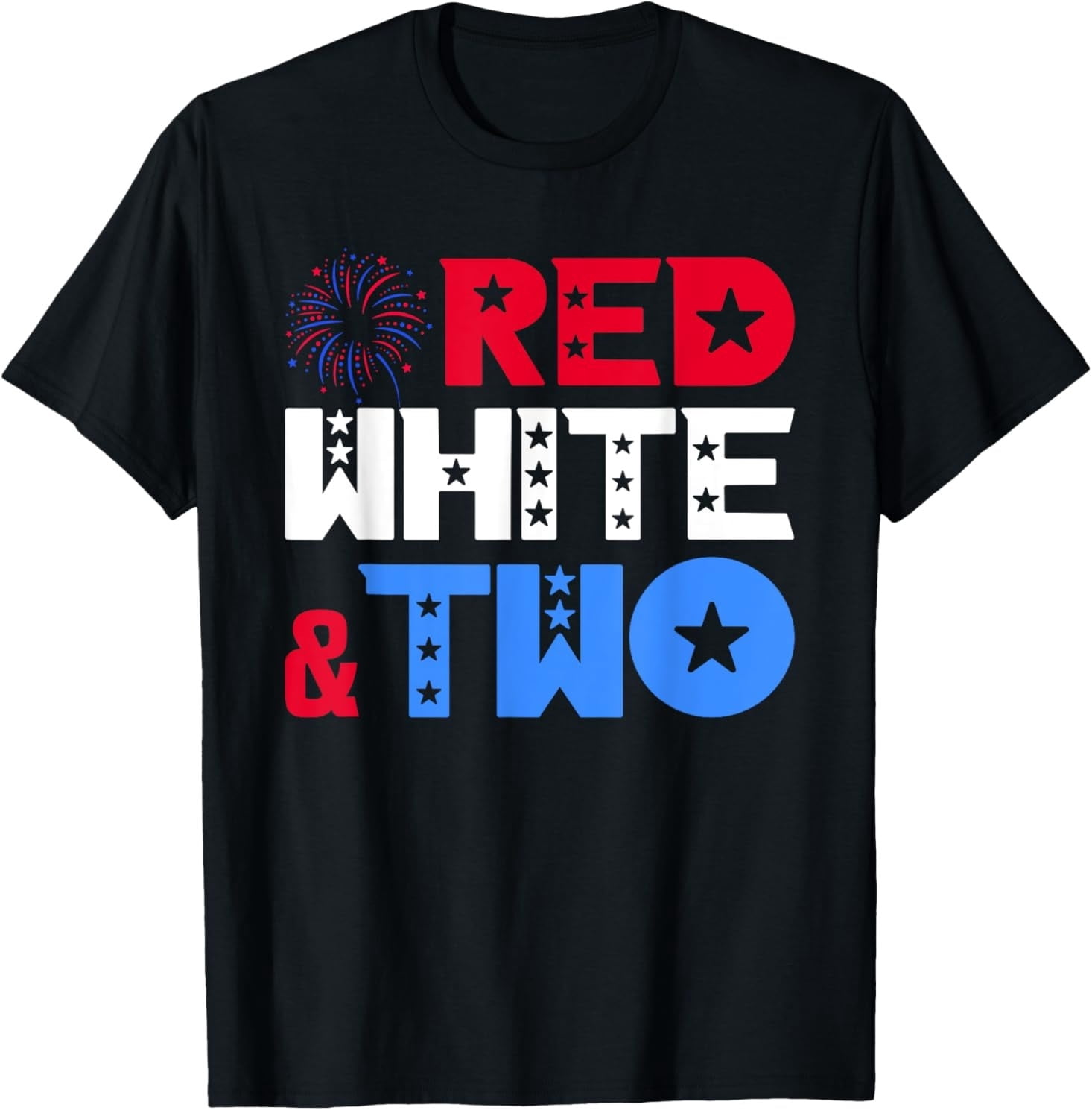 Red White and Two T-Shirt – 2nd Birthday 4th of July Shirt for Toddlers ...