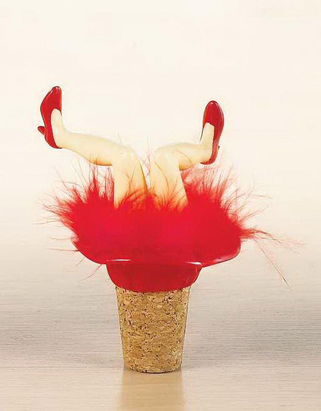 Red Wiggle Leg Wine Bottle Topper by Ganz - Walmart.com