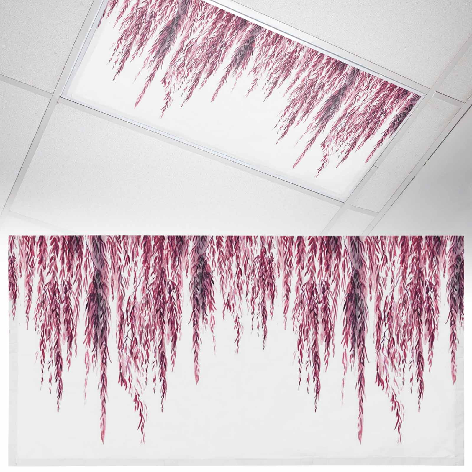 Red Willows Fluorescent Light Covers Watercolor Spring Falling Red ...