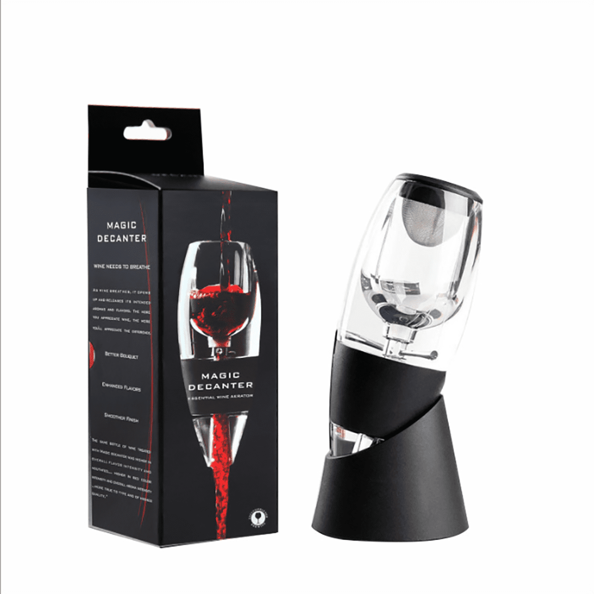 Red Wine Aerator-Wine Aerator Pourer- Includes Base Enhanced Flavors ...