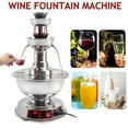 Red Wine Fountain Beverage Dispenser Machine 3 Tier With Heating ...