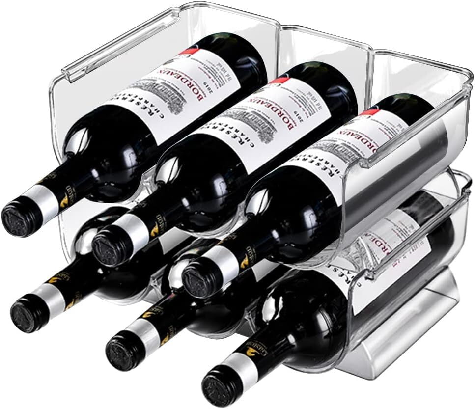 Red Wine Organizer, Plastic Stackable Wine Bottle Holders, Wine and ...