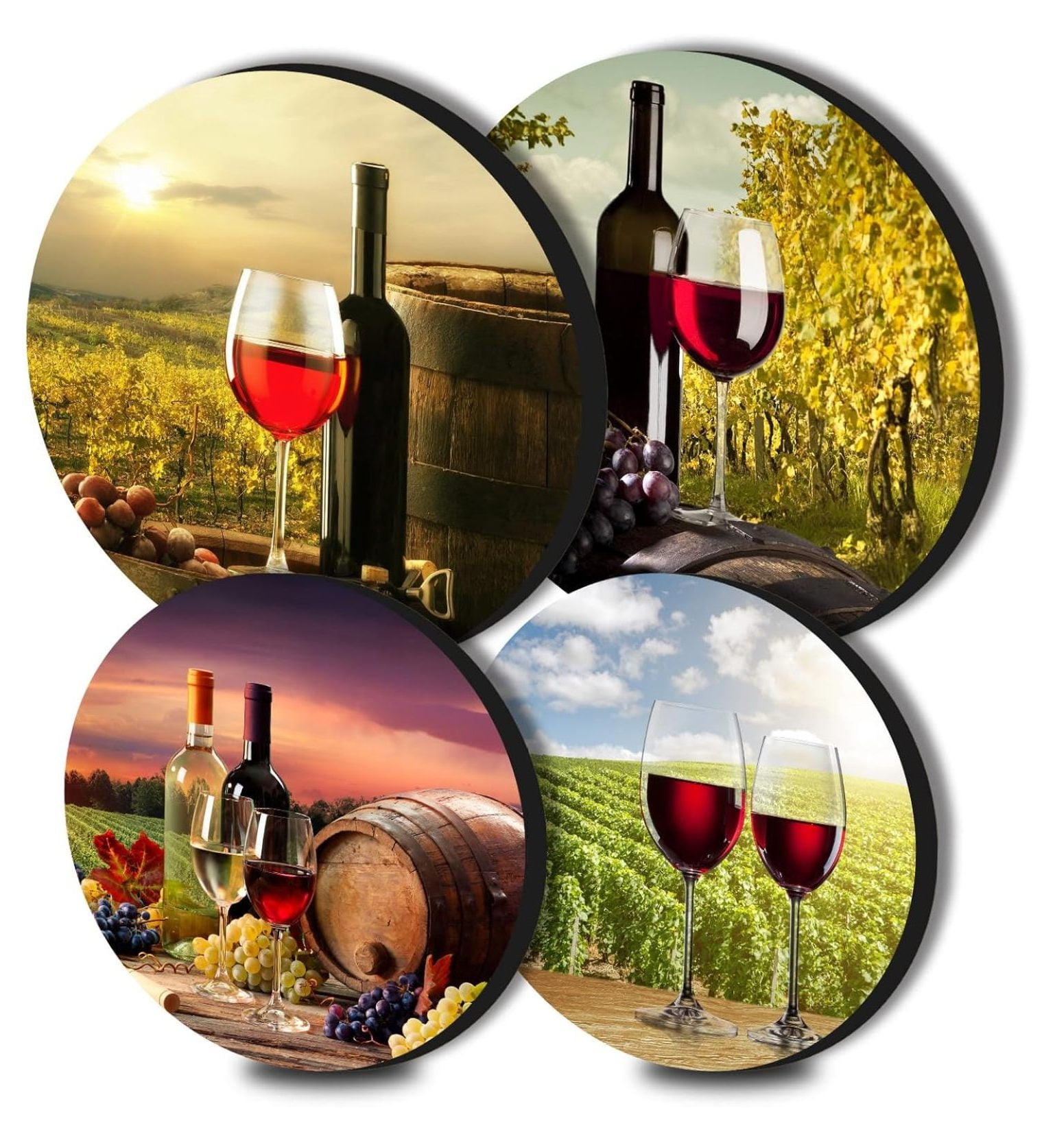 Red Wine Party Art Burn Covers for Electric Stove Kitchen Decor ...