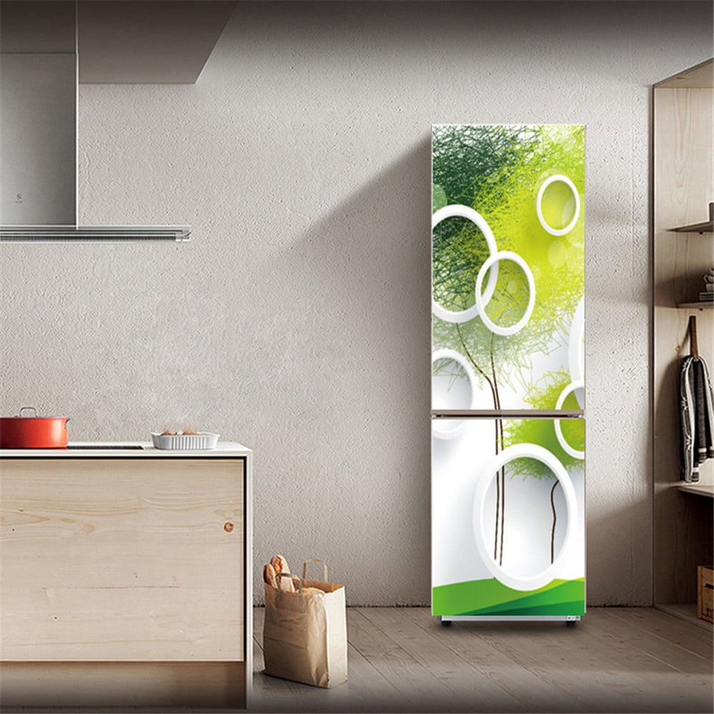 Red Wine Shelf Refrigerator Sticker Door Cover for Kitchen Furniture ...