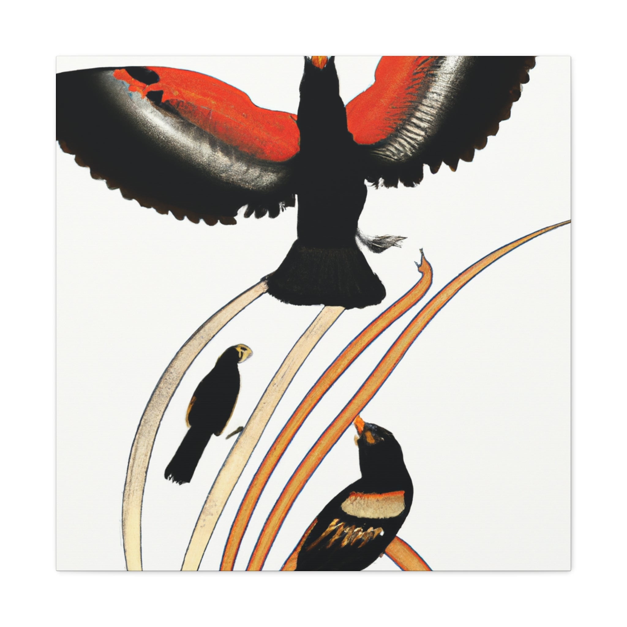 "Red-Winged Blackbird Majesty" - Canvas - Walmart.com