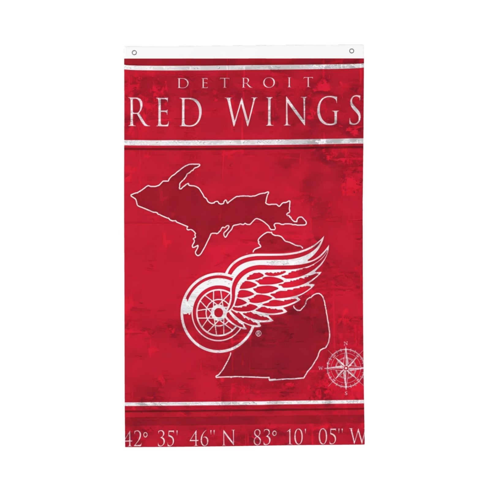 Red_Wings Ice Hockey Team 3x5ft Vertical Double Sided Polyester Flag ...