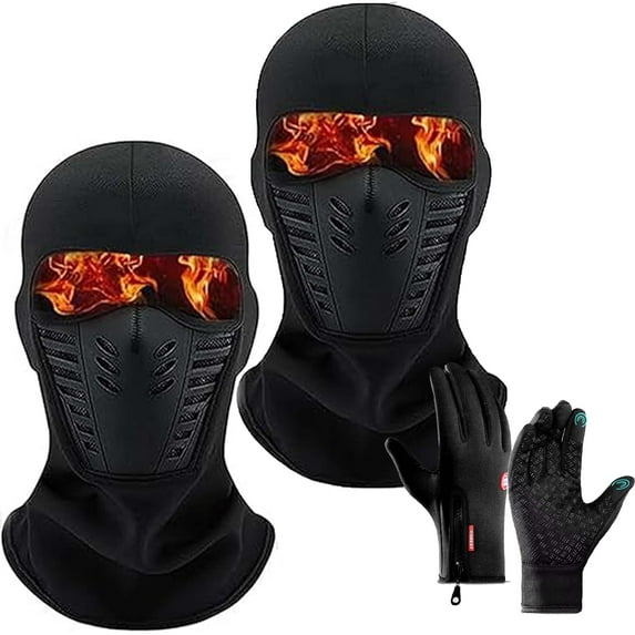 Red Winter Balaclava Ski Mask – Windproof Breathable Full Face Mask for ...