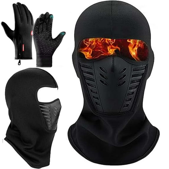 Red Winter Balaclava Ski Mask – Windproof Breathable Full Face Mask for ...