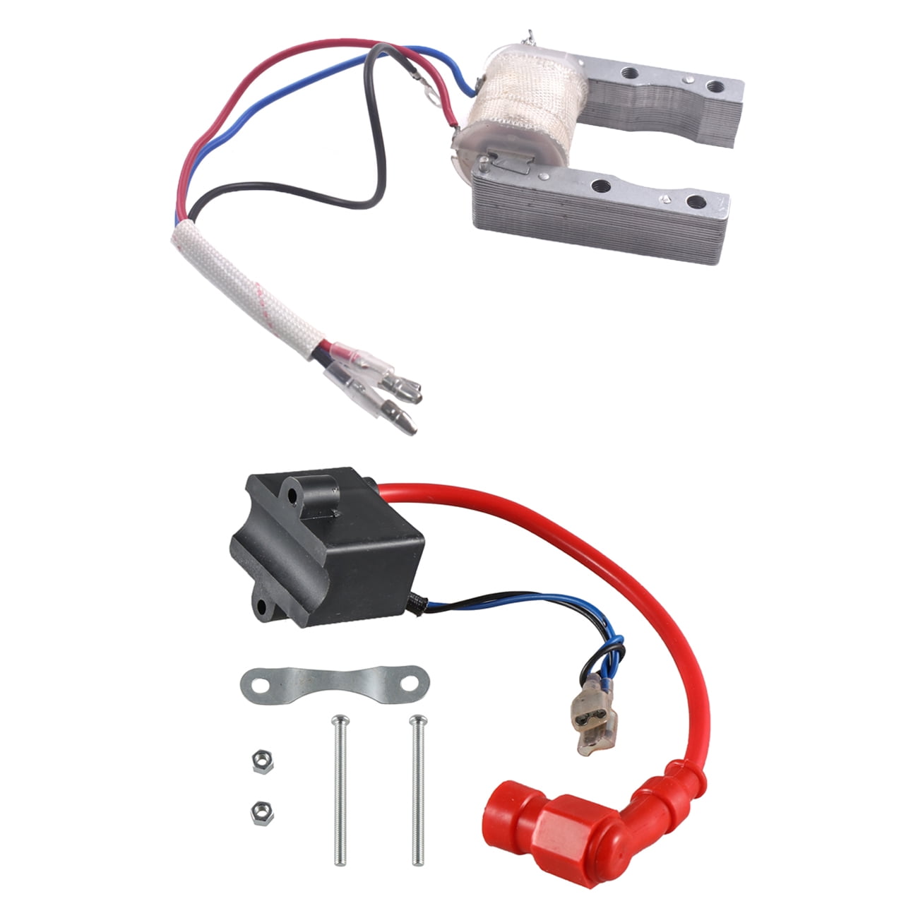 Red Wire Ignition 12V Coil Module Kit Fit 49cc 60cc 66cc 80cc Motorized ...