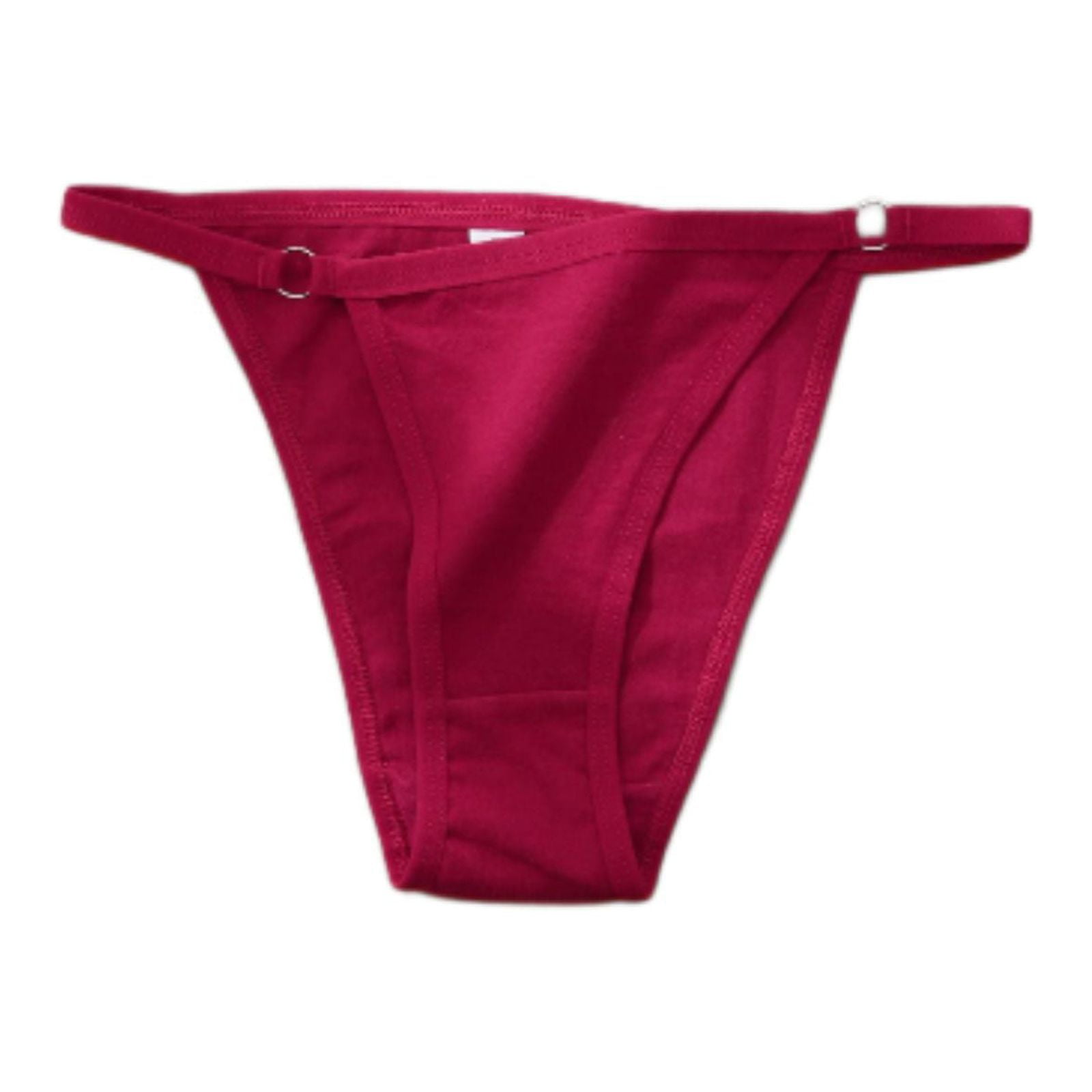 Red Women's Panties Women's Briefs with Ribbons and Low Waist Cotton ...