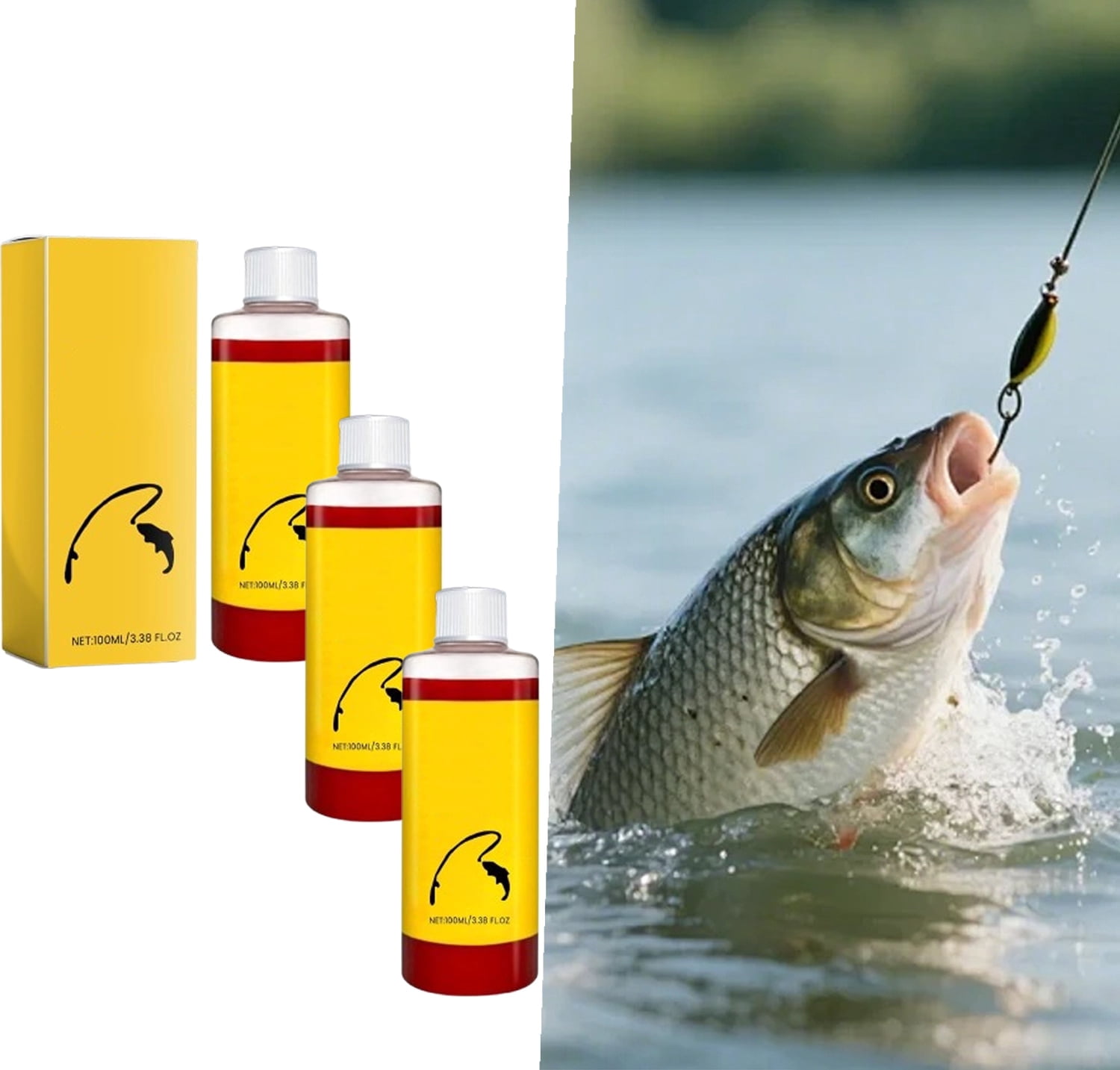 Red Worm Liquid Spray, Concentrated Fish Attractant Liquid, Fishing ...