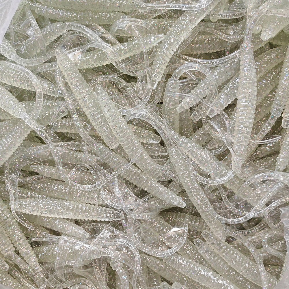 Red Worm Lure Silica Fishy Artificial Red Worm Earthworm Bait ...