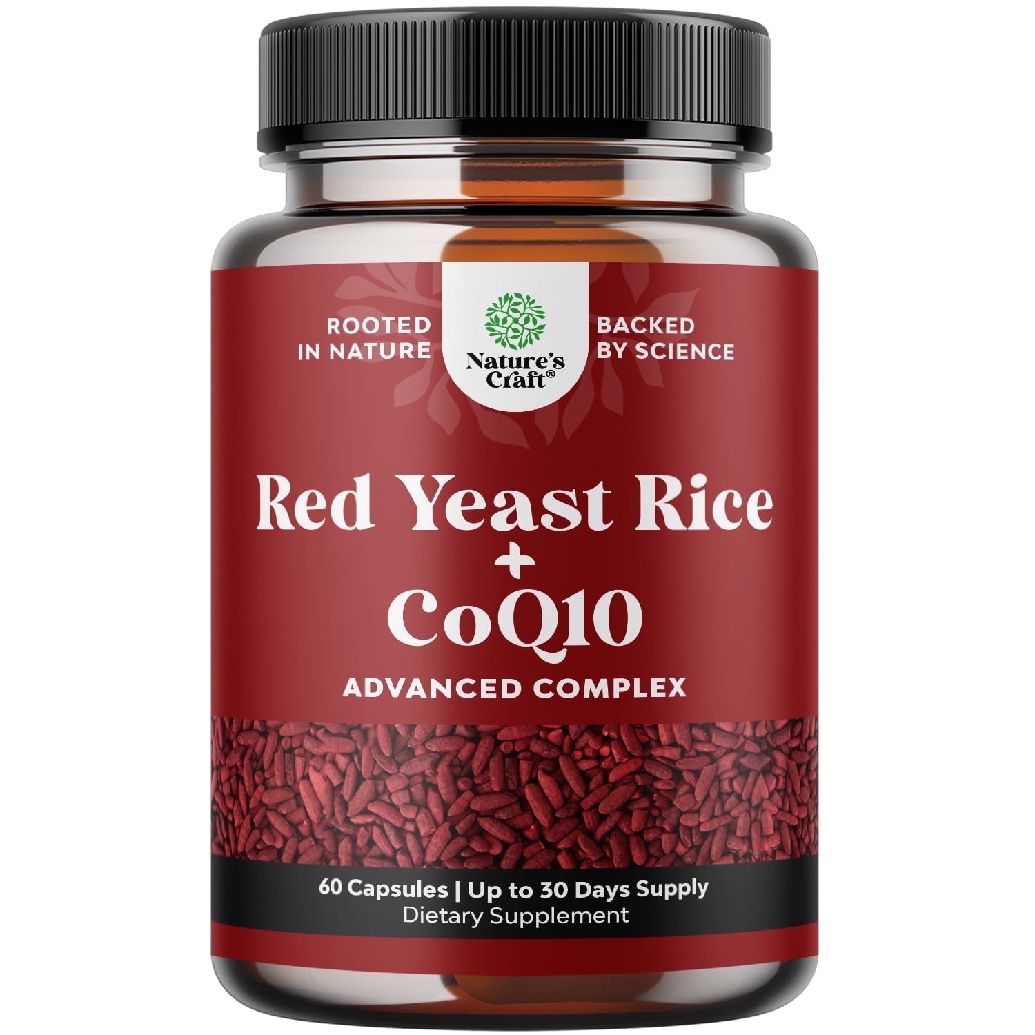 Extra Strength Red Yeast Rice & CoQ10 Supplement - Citrinin-Free, Heart ...