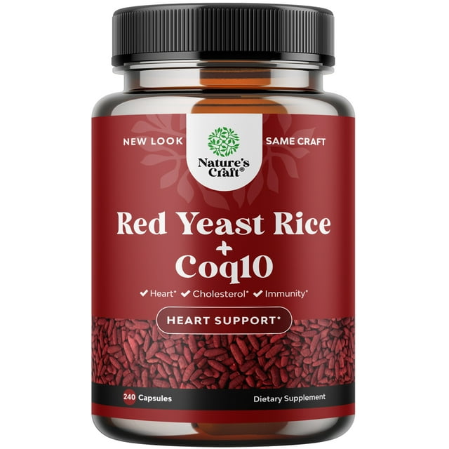 Red Yeast Rice with CoQ10 Supplement for High Cholesterol - Extra ...