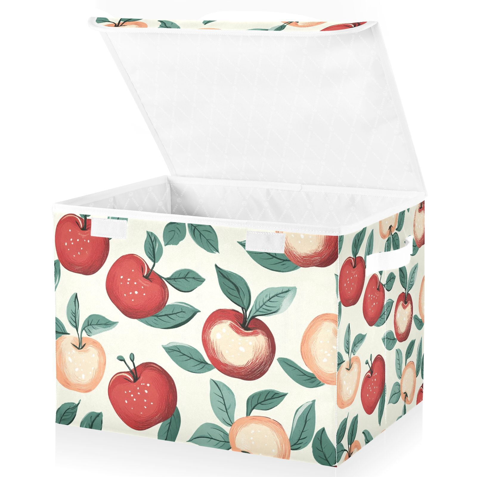 Red Yellow Apples Storage Basket for Shelves Foldable Container ...