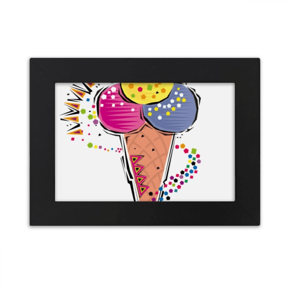 Red Yellow Blue Ice Ball Element Illustration Desktop Photo Frame ...