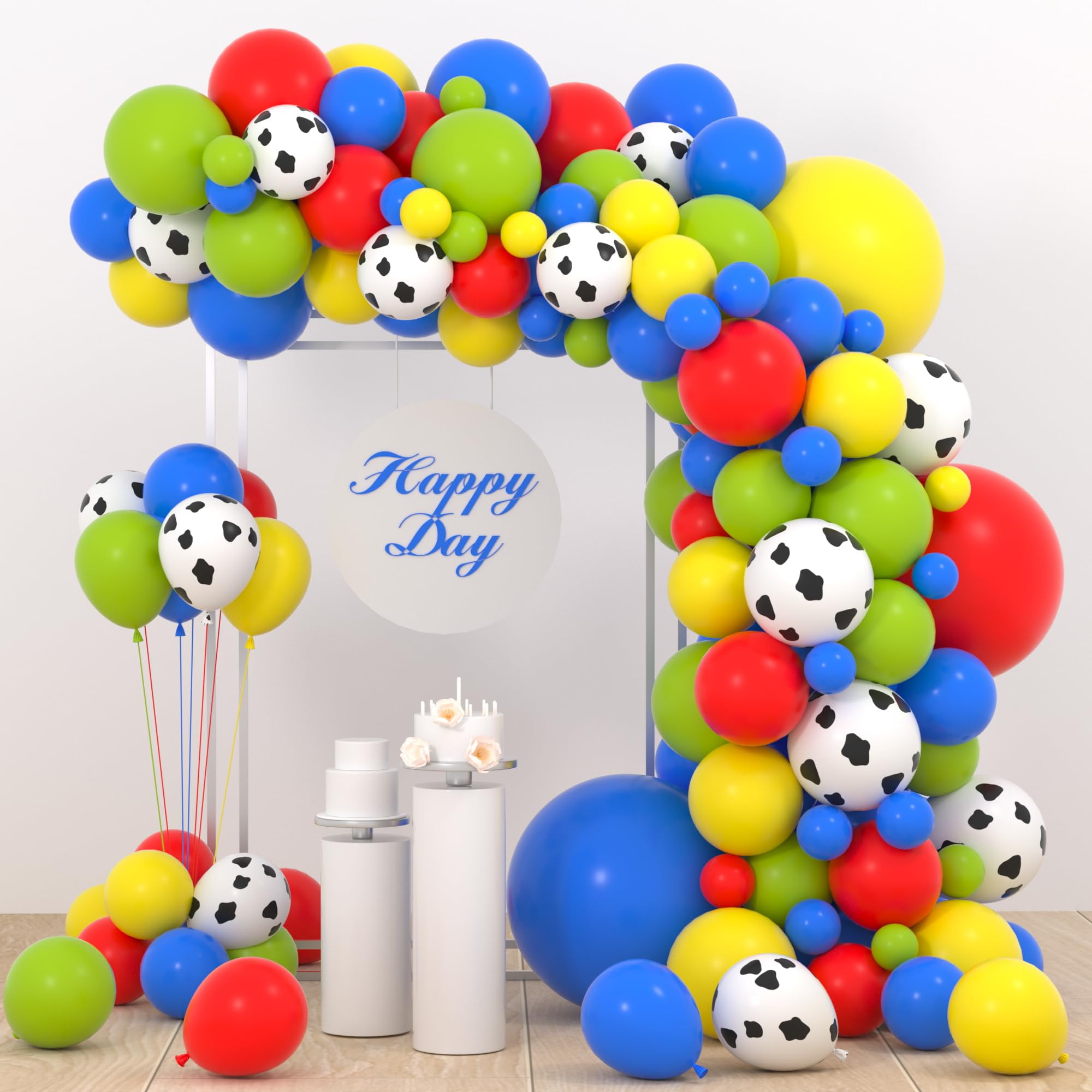 Red Yellow Blue Lime MMF7 Green Balloon Garland Arch Lime Green Yellow ...