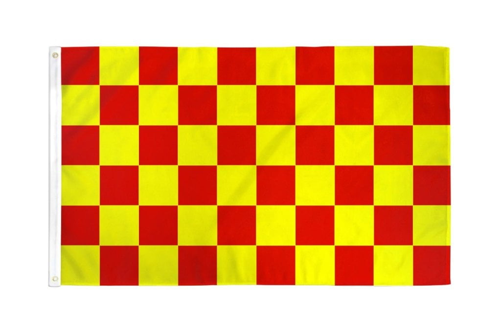 Red & Yellow Checkered Flag 3x5ft Poly - Walmart.com
