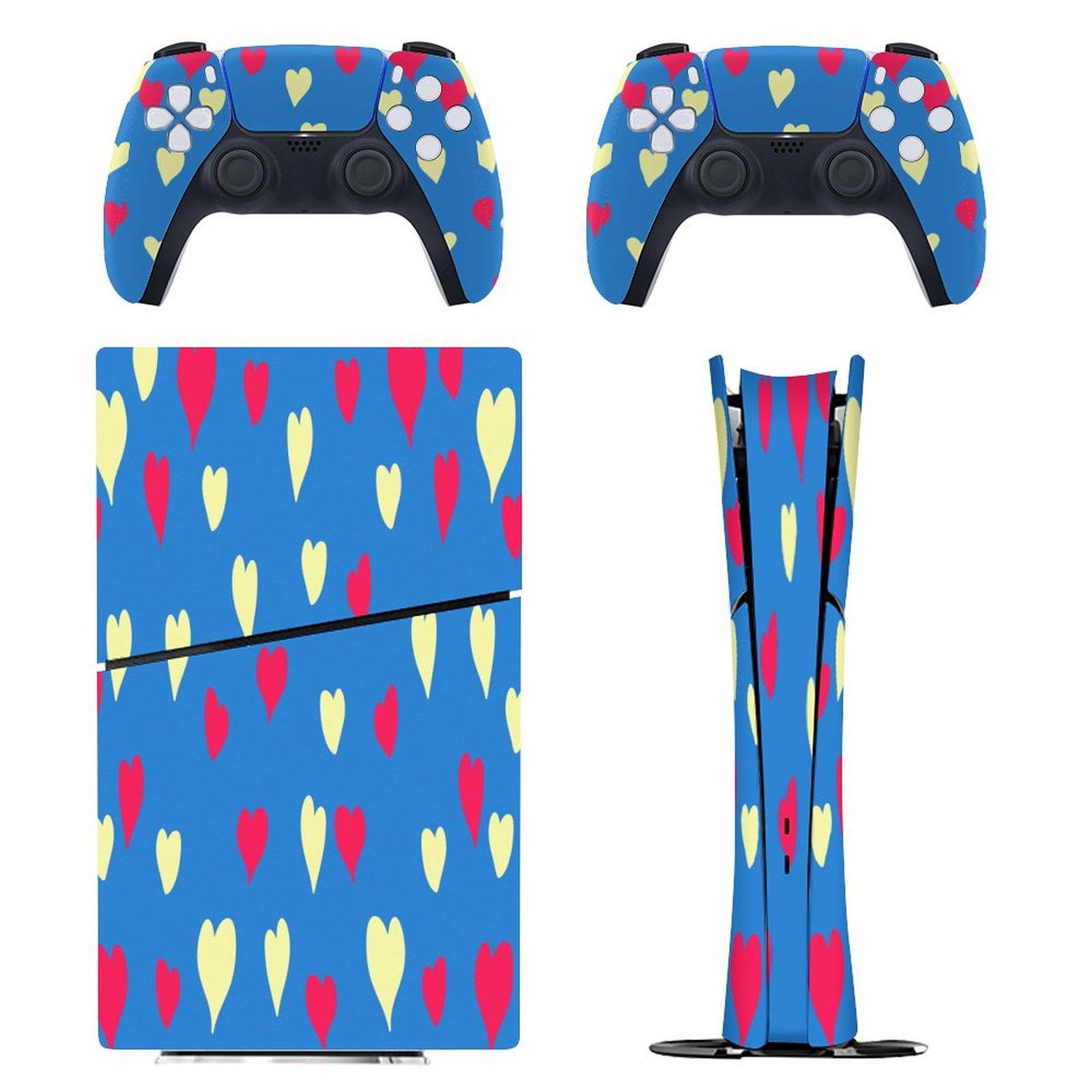 Red, Yellow, Love PS5/PS5 Slim Digital Disc Skin Sticker For Console ...