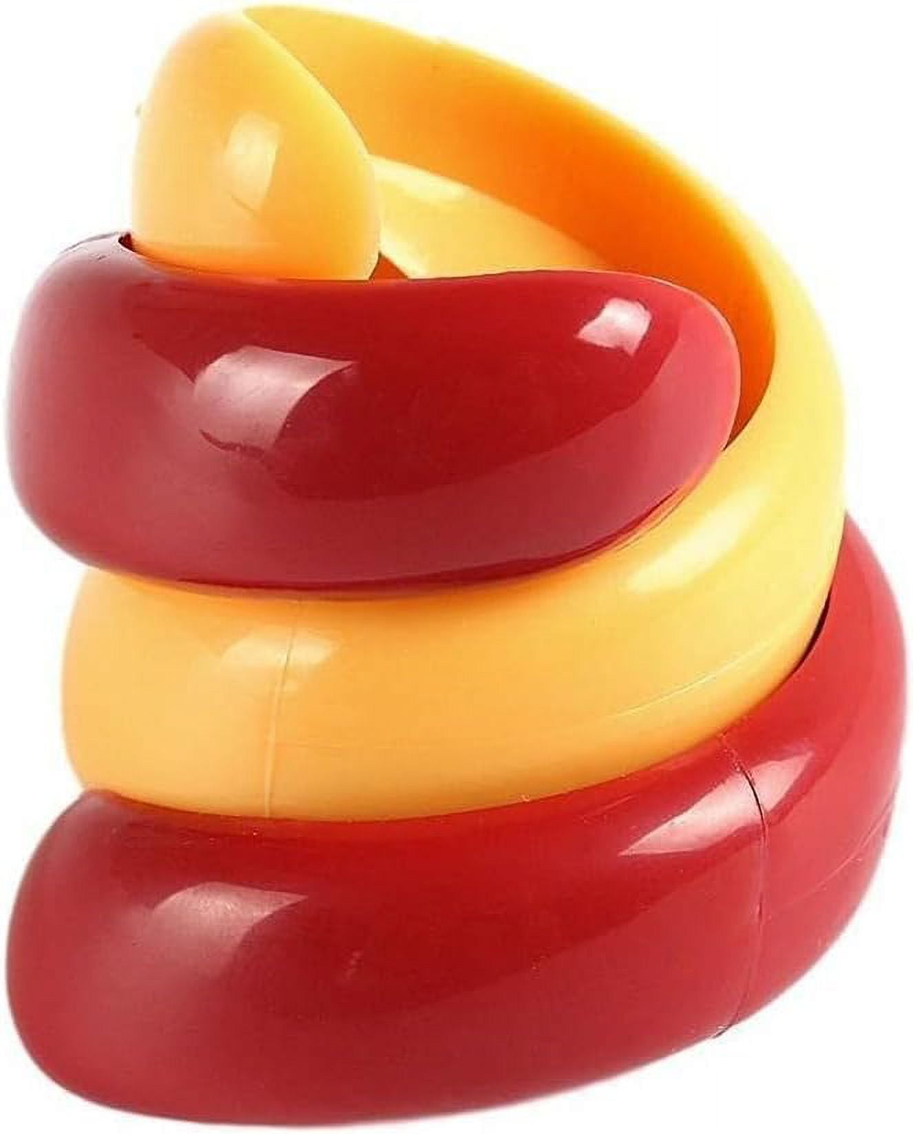 Red and Yellow Manual Fancy Sausage Cutter Barbecue Hot Dogs Gadget ...