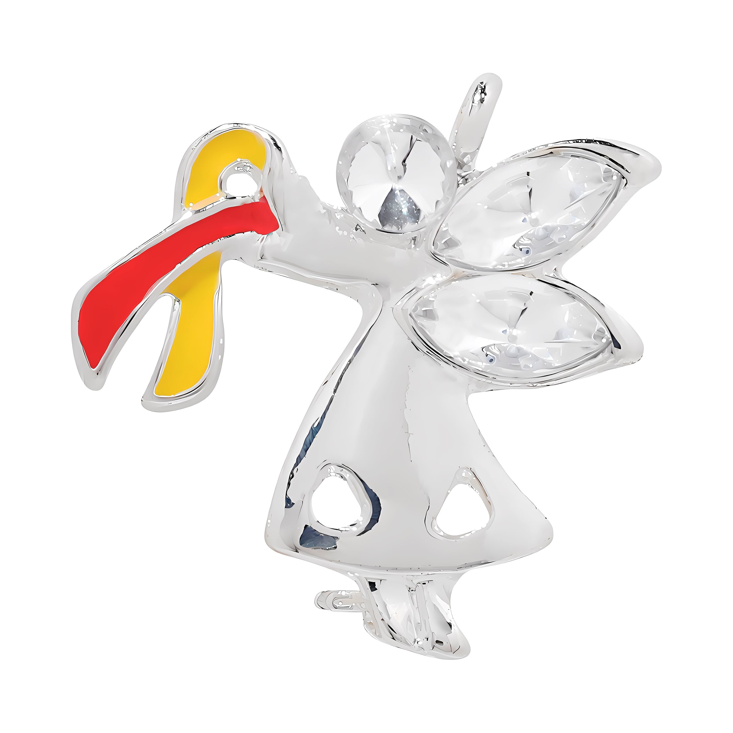 Red & Yellow Ribbon Angel Awareness Pins (2 Pins) - Walmart.com