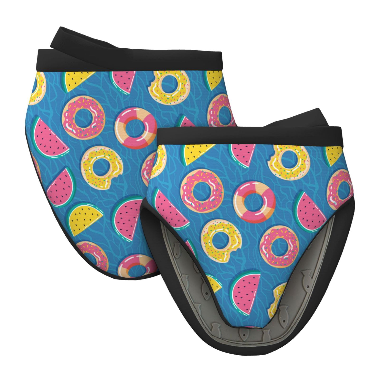 Red Yellow Watermelon Donuts Oven Mitts Heat Resistant - Soft Lining ...
