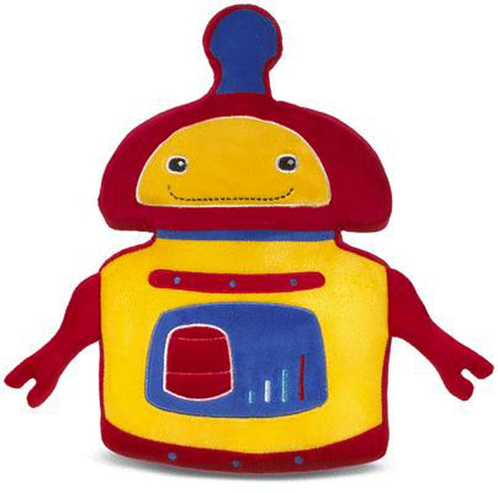 Red Yellow and Blue Soft Robot Pillow - By Ganz - Walmart.com