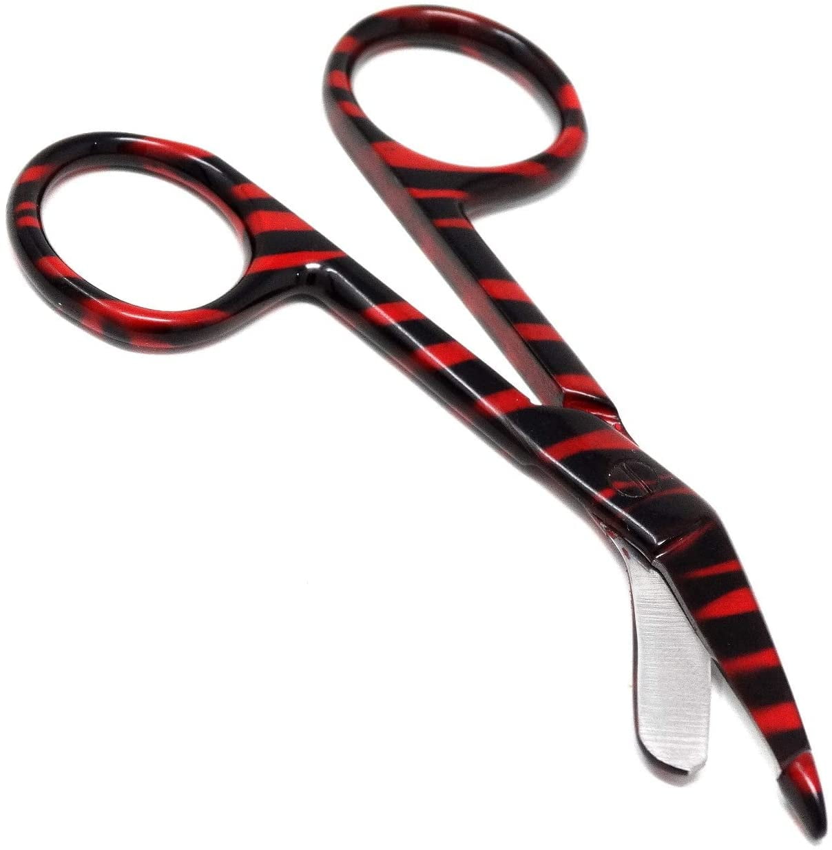 Red Zebra Full Coated Pattern Color Lister Bandage Scissors 3.5 ...