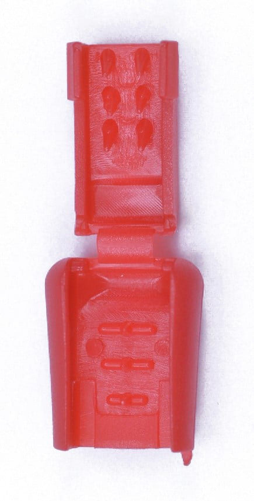 Red Zipper Pulls for Paracord - 50 Pack - Plastic Snap Clips for ...