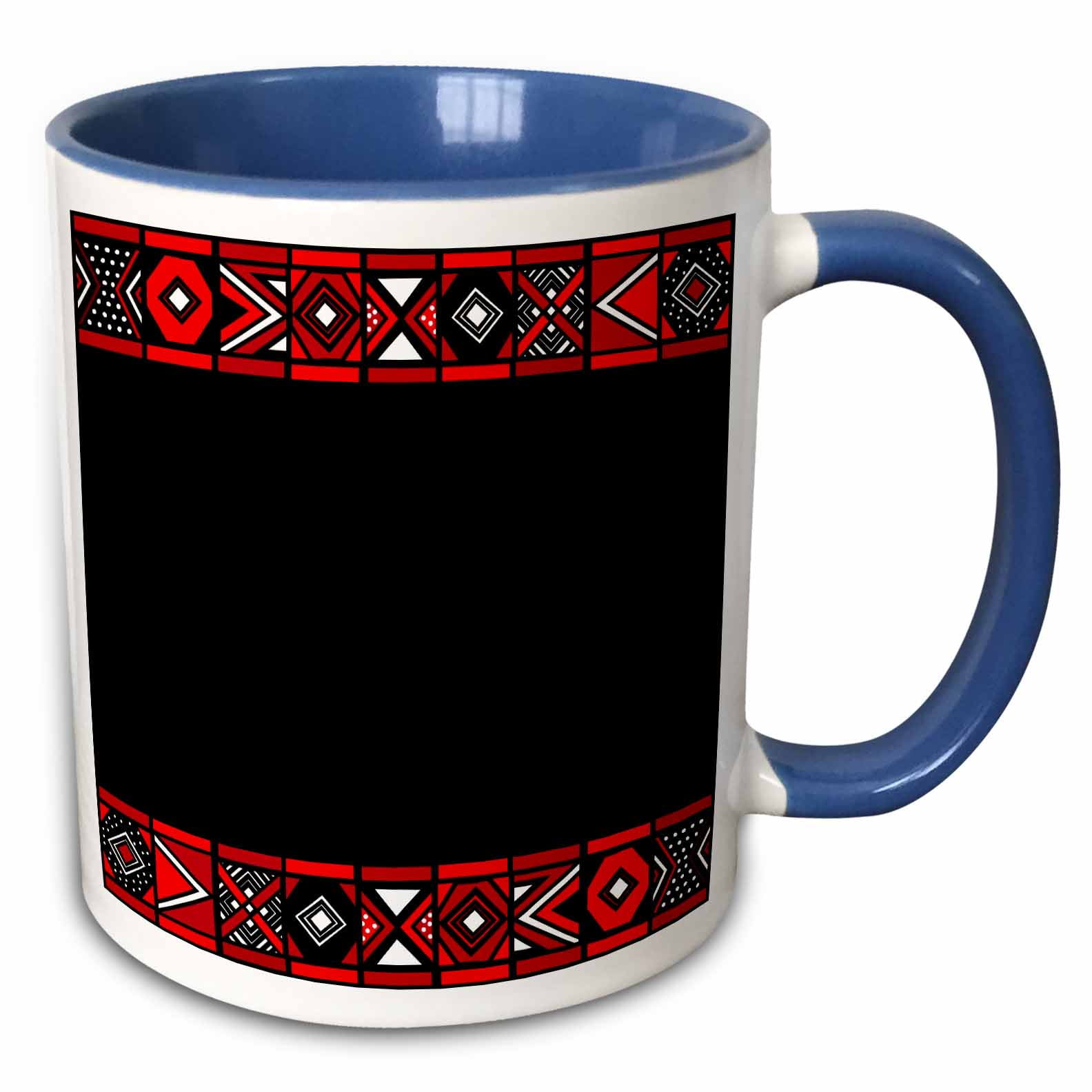 Red and Black African Pattern - Art of Africa Inspired by Zulu Beadwork ...